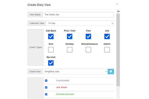 New Diary and Planning Features
